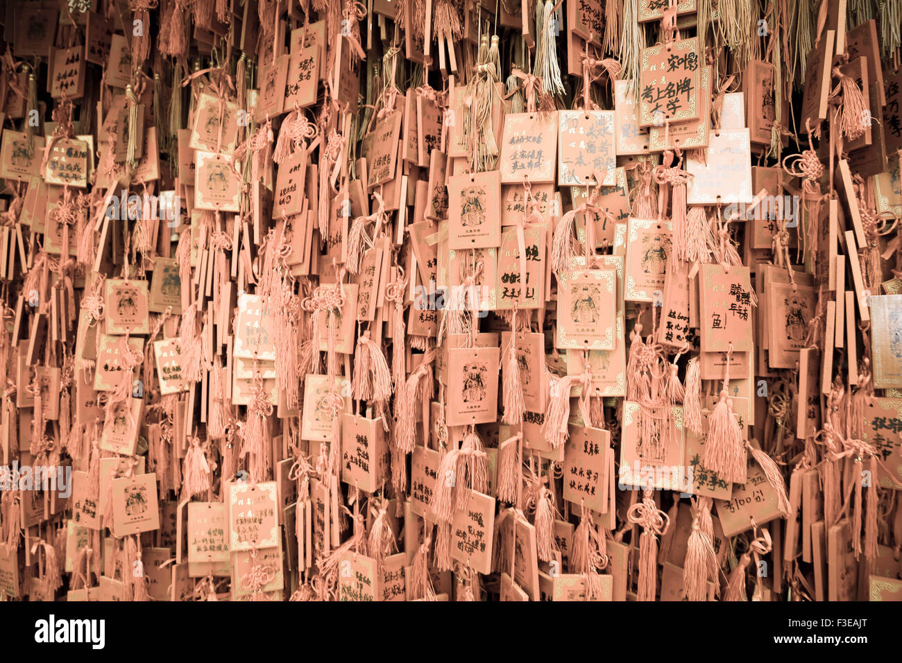 Wishing Wall in Yunnan, China Stock Photo - Alamy