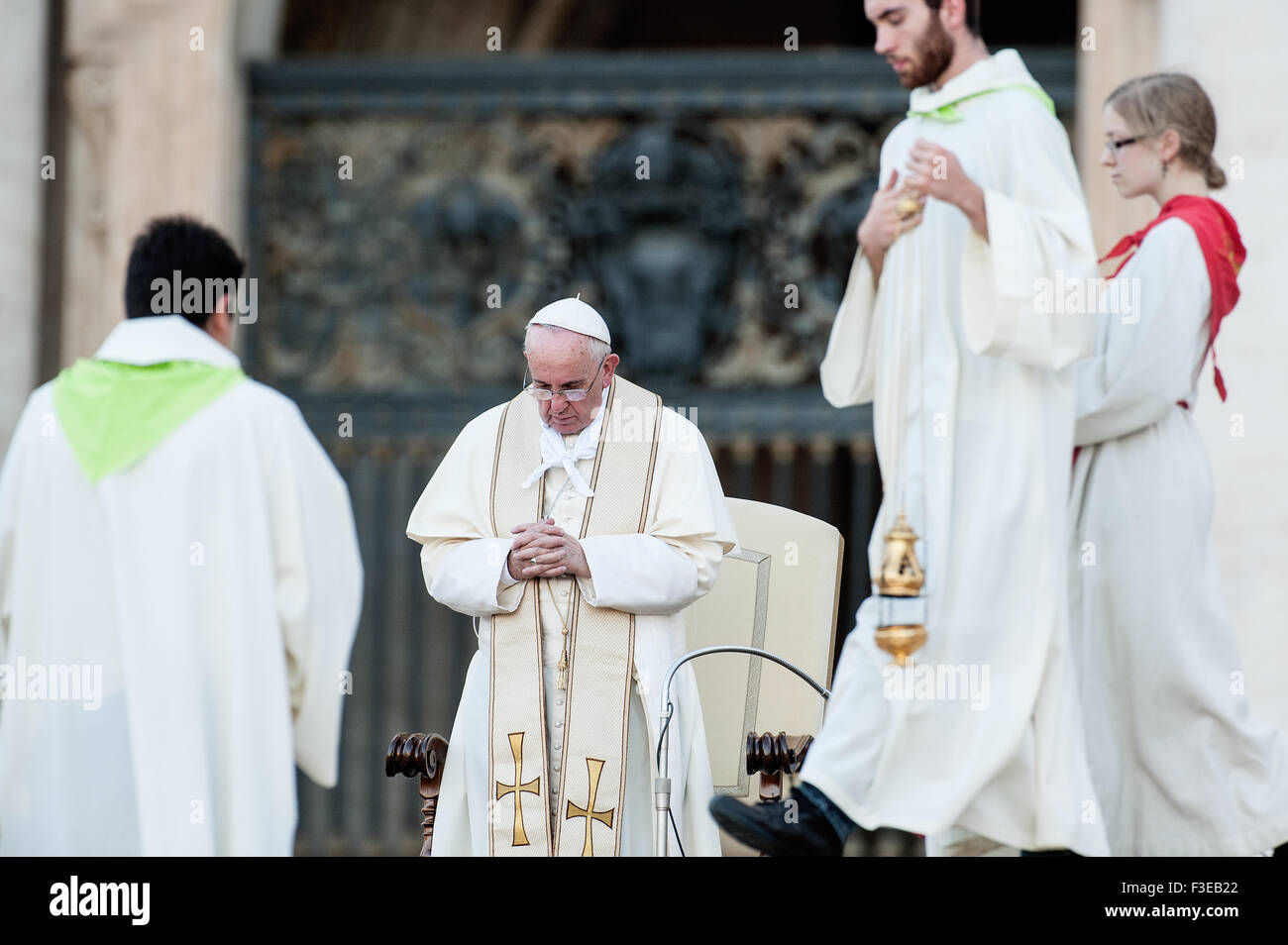 Pope Francis during the General Audience in St. Peter's Square at the ...