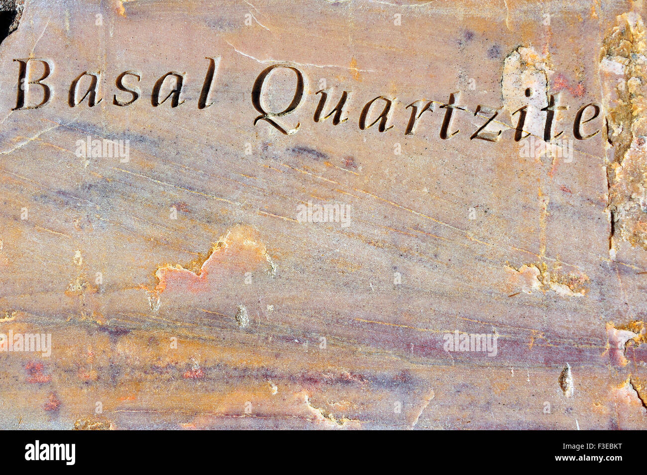 Basal quartzite rock fragment, part of the Knockan Puzzle at the ...