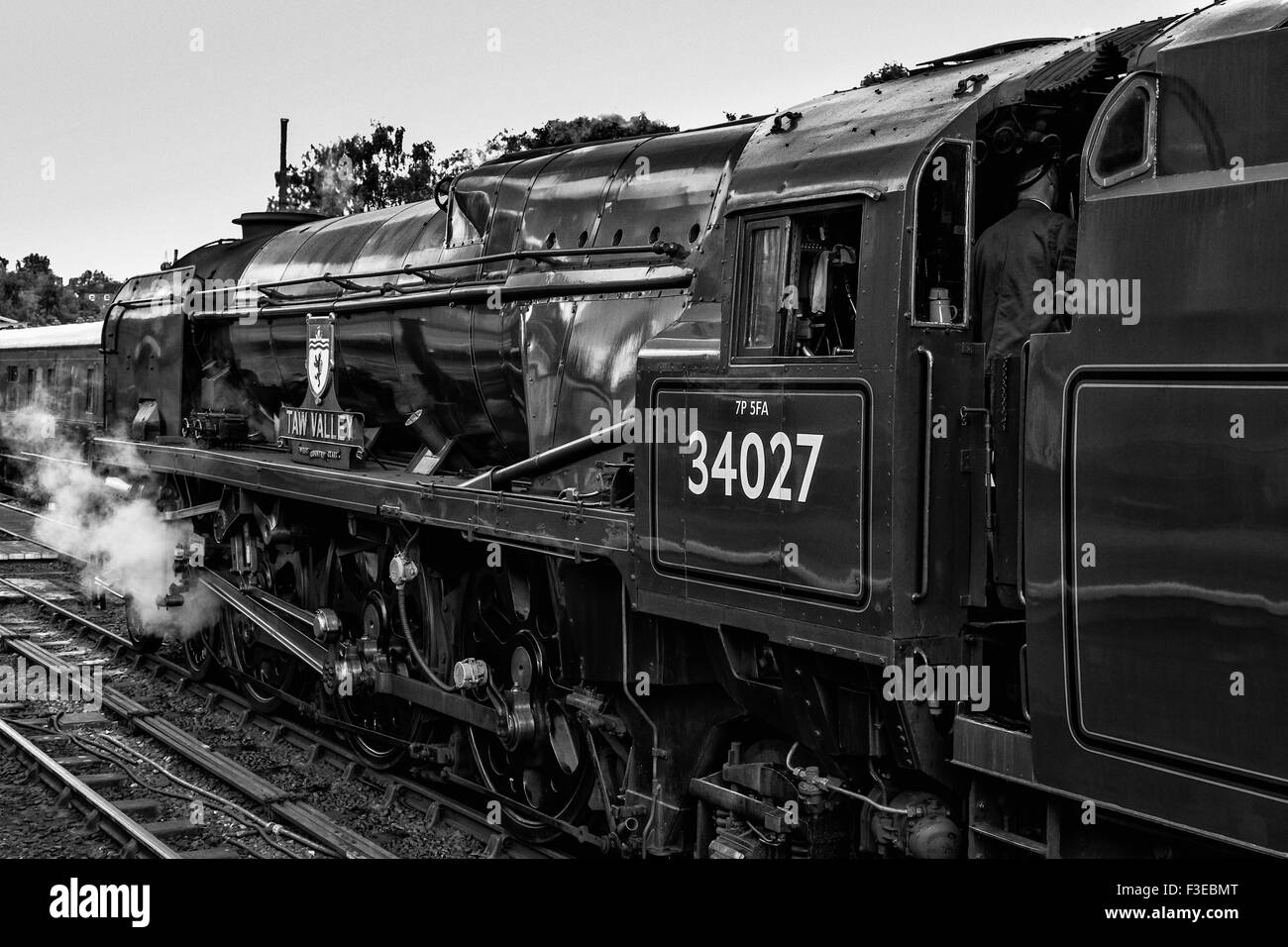 Taw valley locomotive Black and White Stock Photos & Images - Alamy