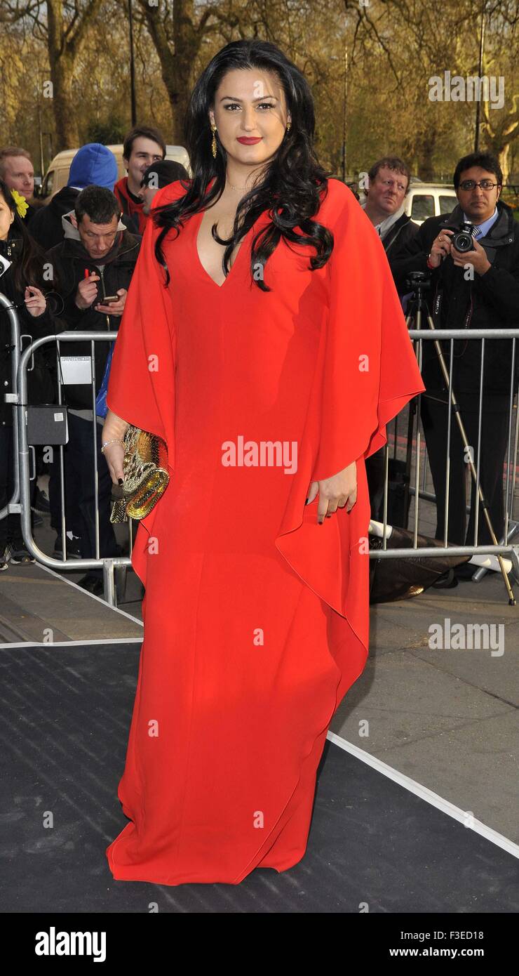 London. 040414. Kiran Sharma at the Asian Awards 2014 held at Grosvenor ...