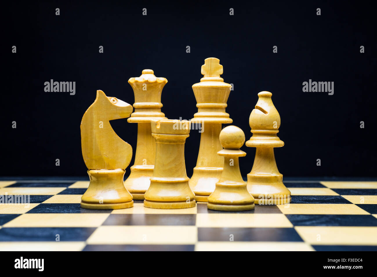 Group of Chess Pieces Stock Photo - Alamy