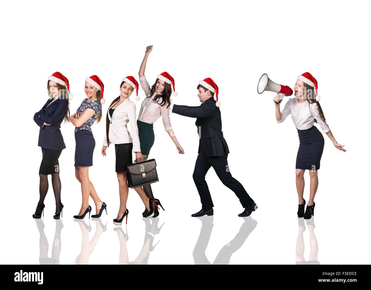 Santa claus people wearing Cut Out Stock Images & Pictures - Alamy