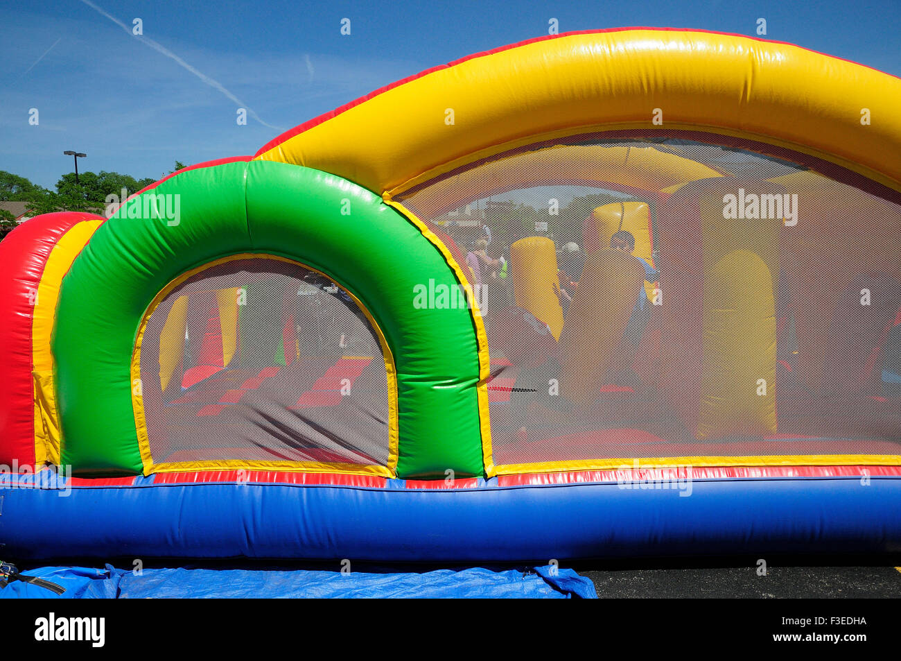 Children's inflatable Bounce Castle Fun House Stock Photo - Alamy