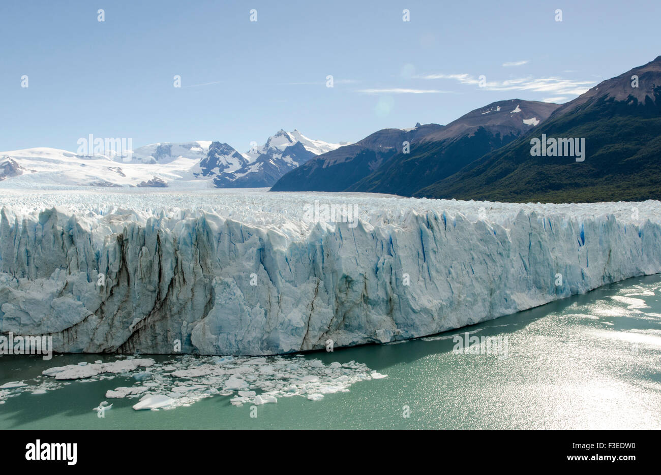 Perito Moreno glacier ice cliffs, Perito Moreno National Park ...