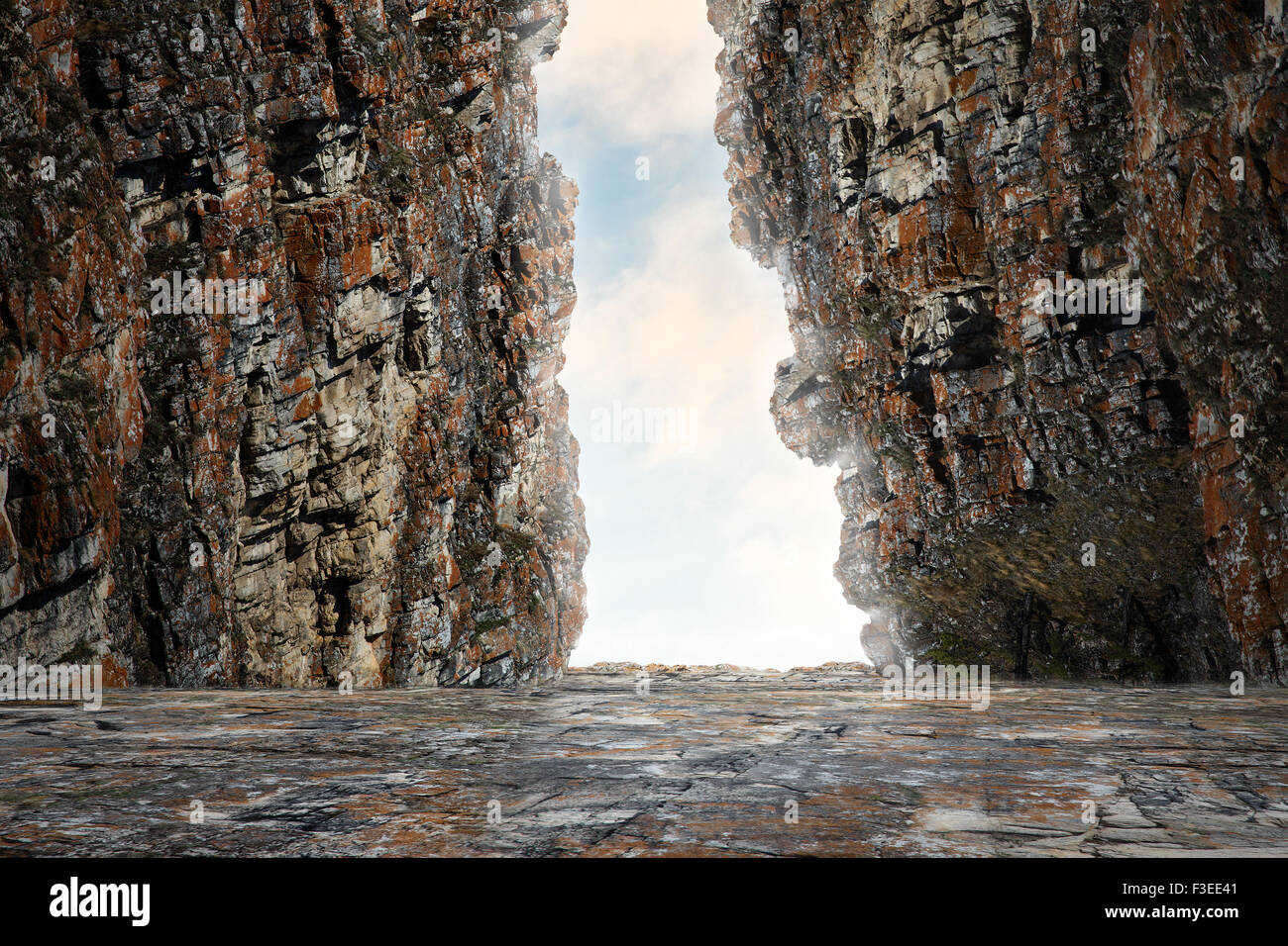 Cave hole to the outside Stock Photo - Alamy