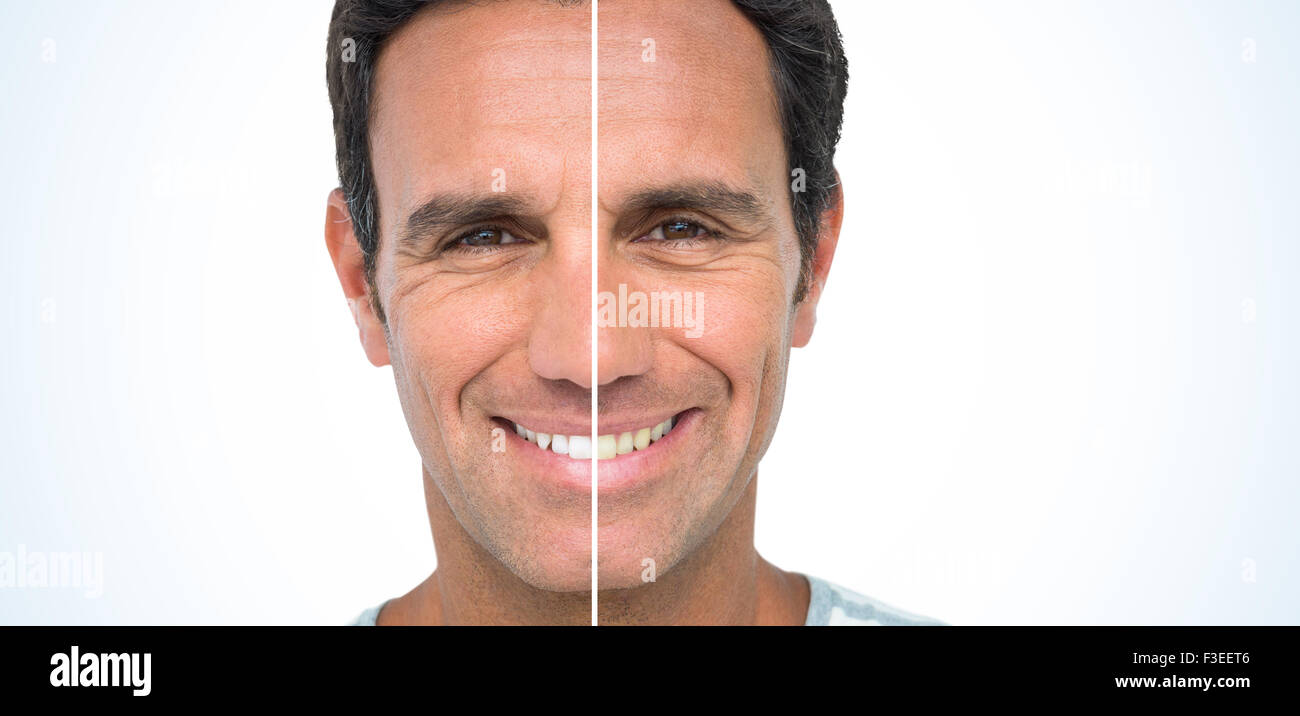 Happy man smiling camera hi-res stock photography and images - Alamy