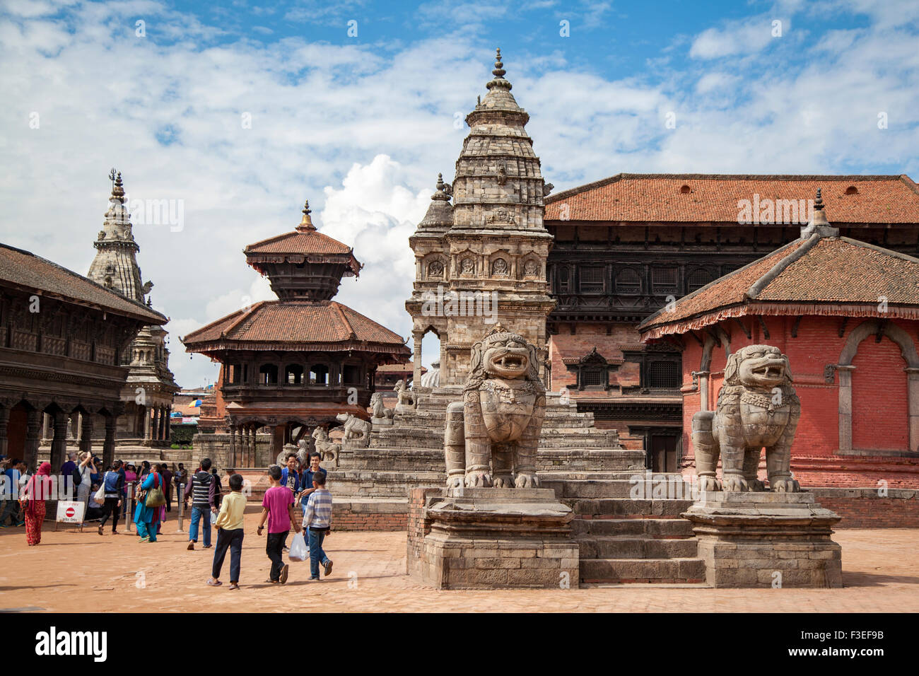 Bhaktapur Durbar Square a UNESCO World Heritage site before the 2015 ...