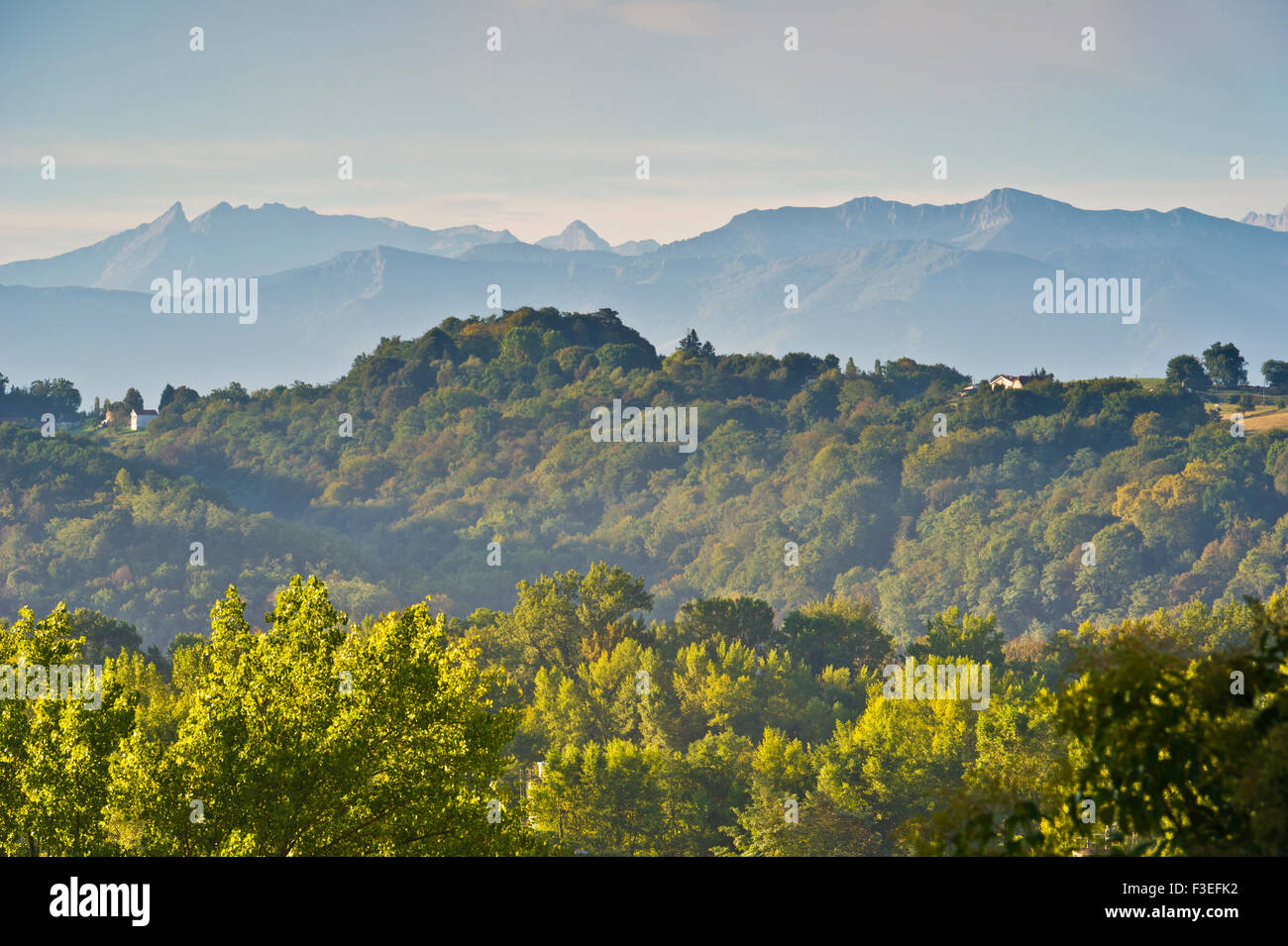 The Pyrenees from Boulevard des Pyrenees, Pau Pyrenees Atlantiques ...