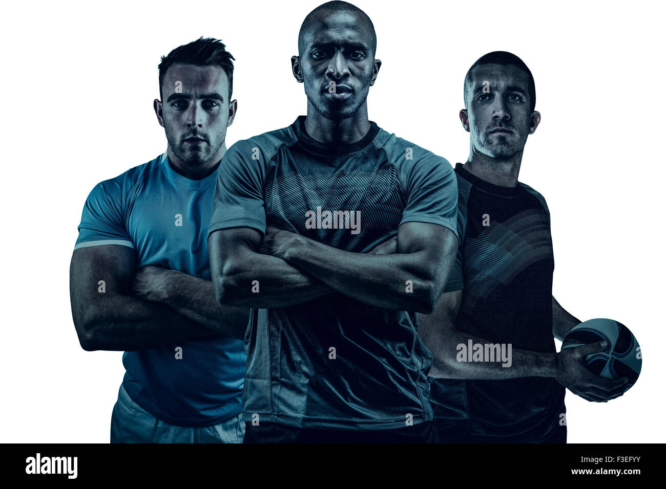 Group of Tough rugby players Stock Photo - Alamy