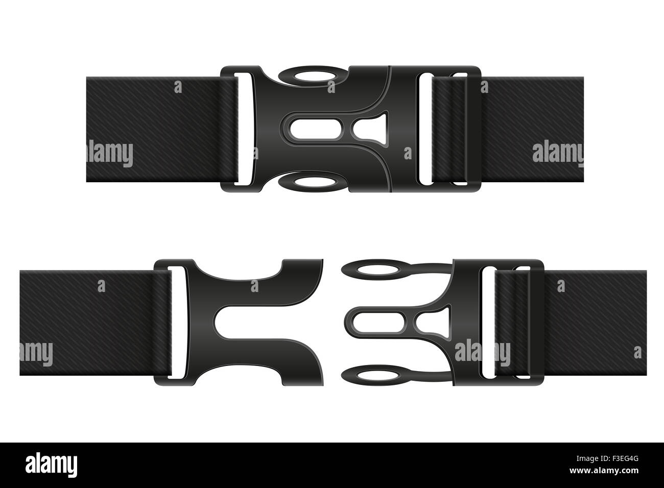 plastic buckle clasp illustration isolated on white background Stock ...