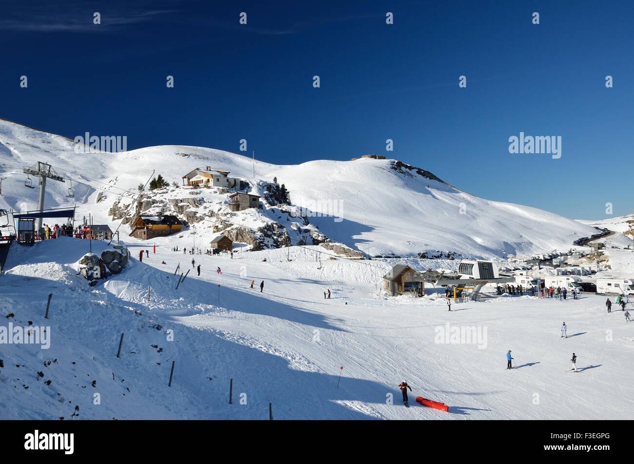 French ski resort Pierre Saint Martin Stock Photo - Alamy