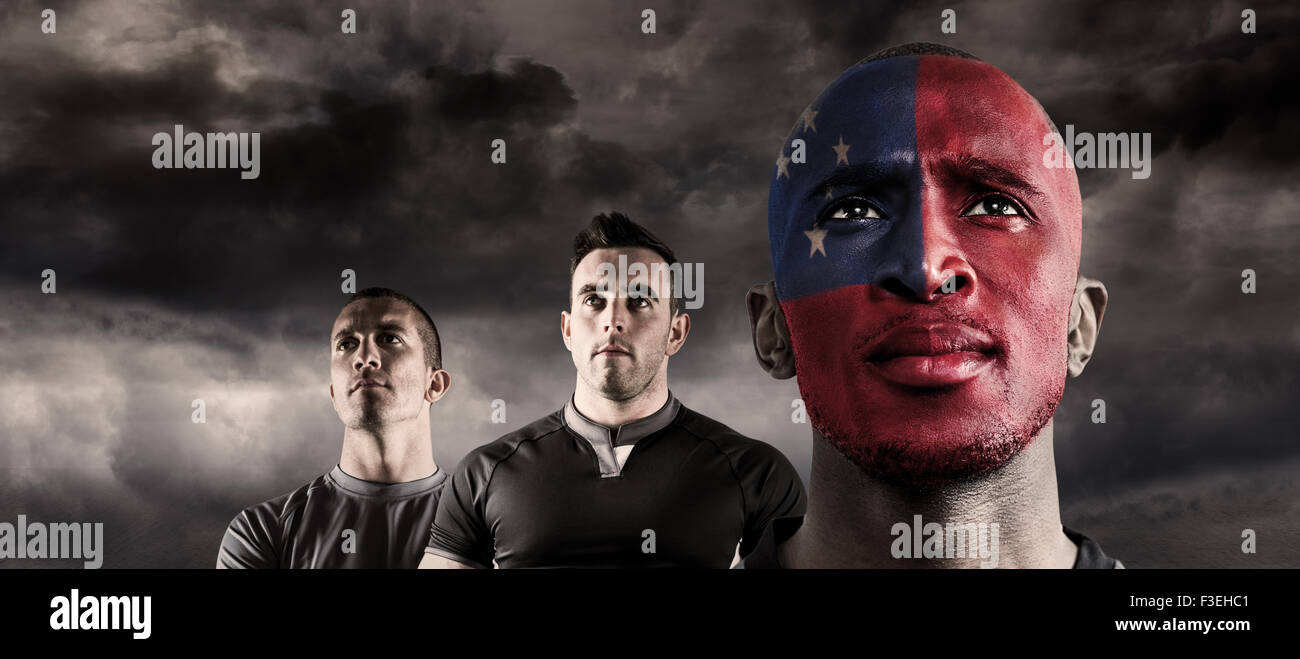 Composite image of samoan rugby player Stock Photo - Alamy