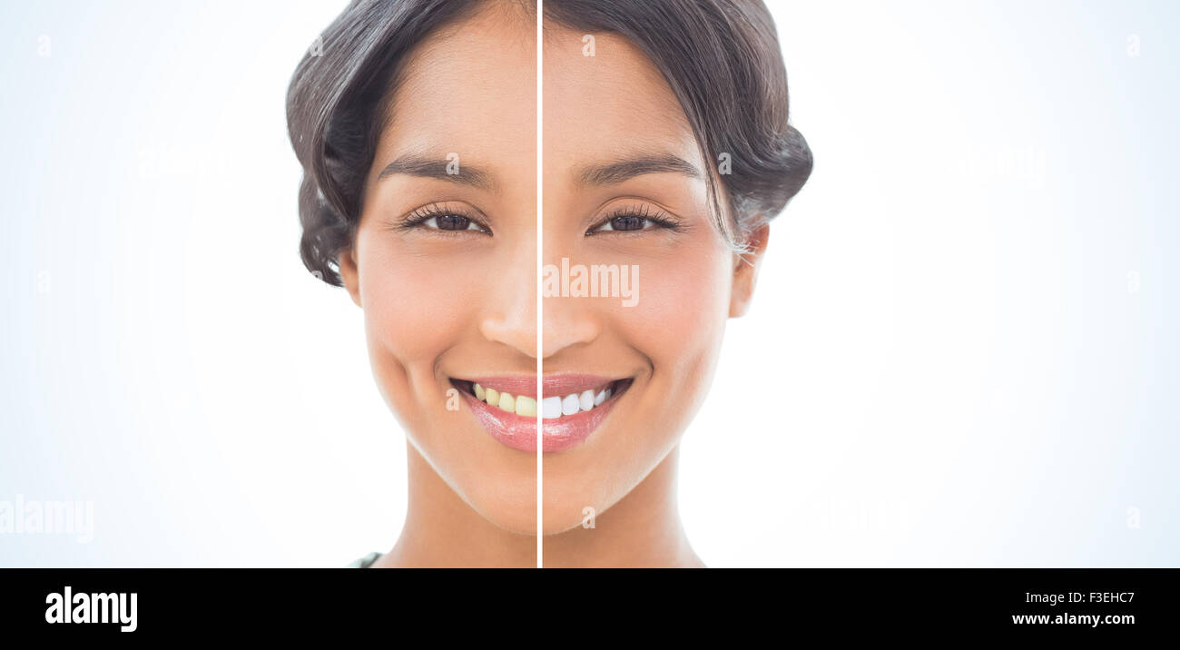 Portrait of beautiful woman smiling Stock Photo - Alamy