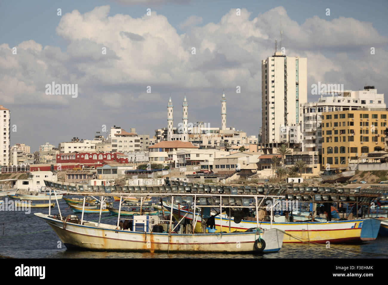 Gaza City, The Gaza Strip, Palestine. 6th Oct, 2015. General view of ...