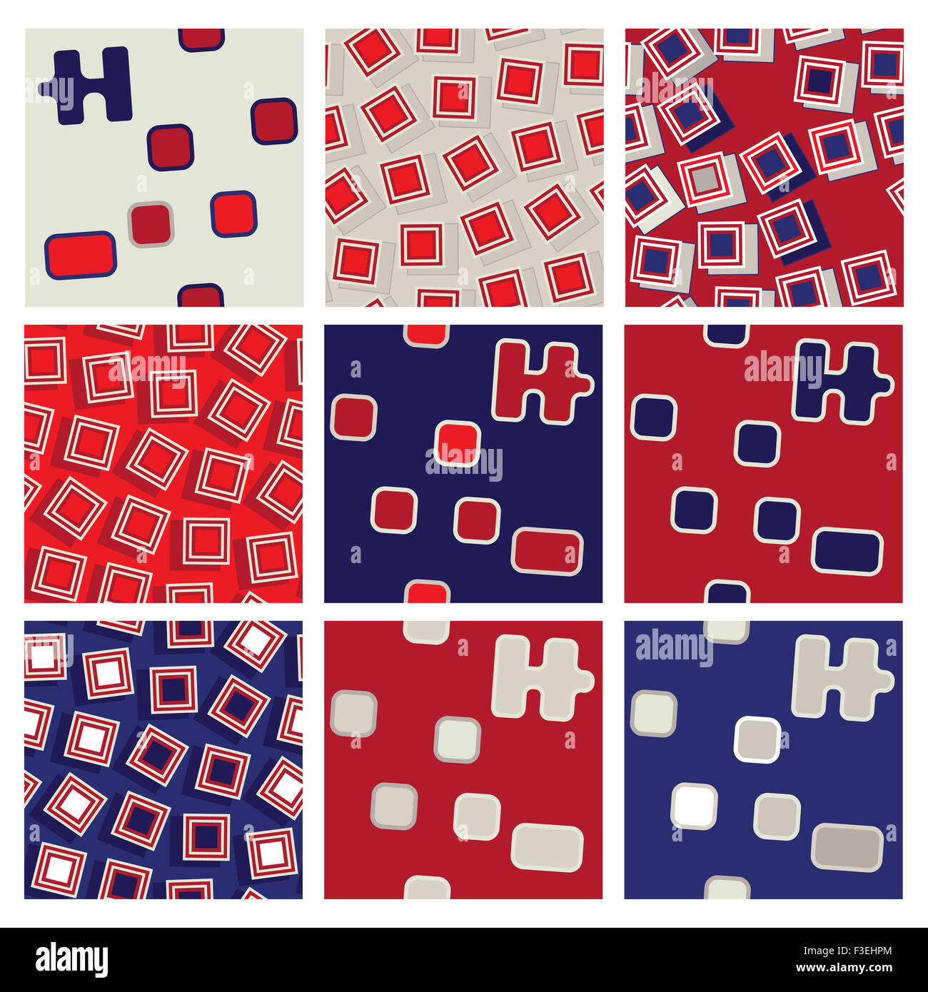 Abstract matching seamless backgrounds Stock Photo - Alamy