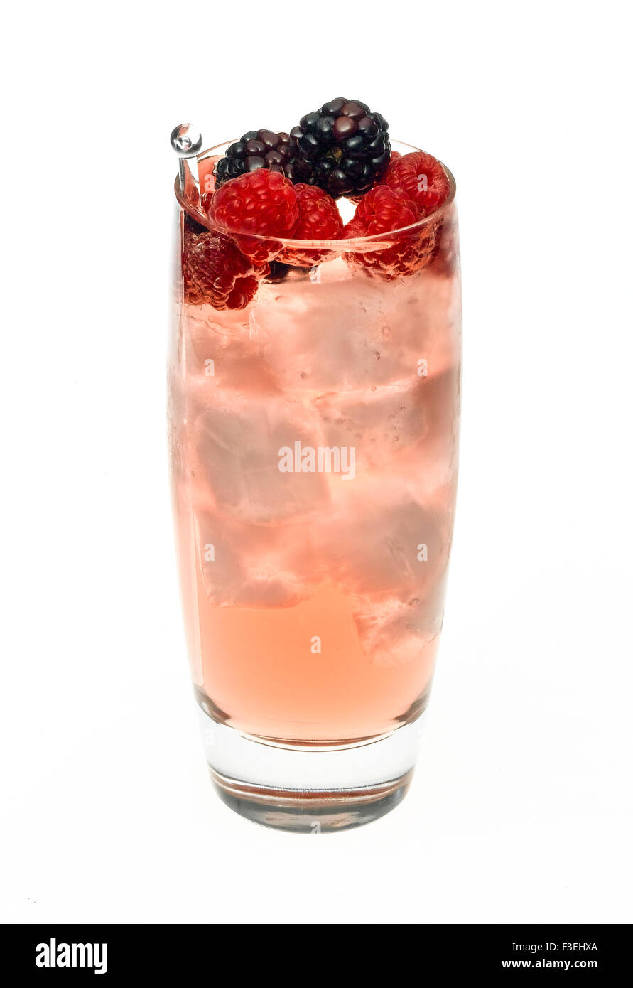 A clean cocktail on white Stock Photo - Alamy