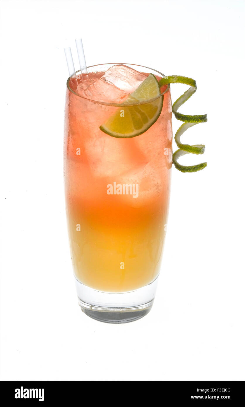 A clean cocktail on white Stock Photo - Alamy