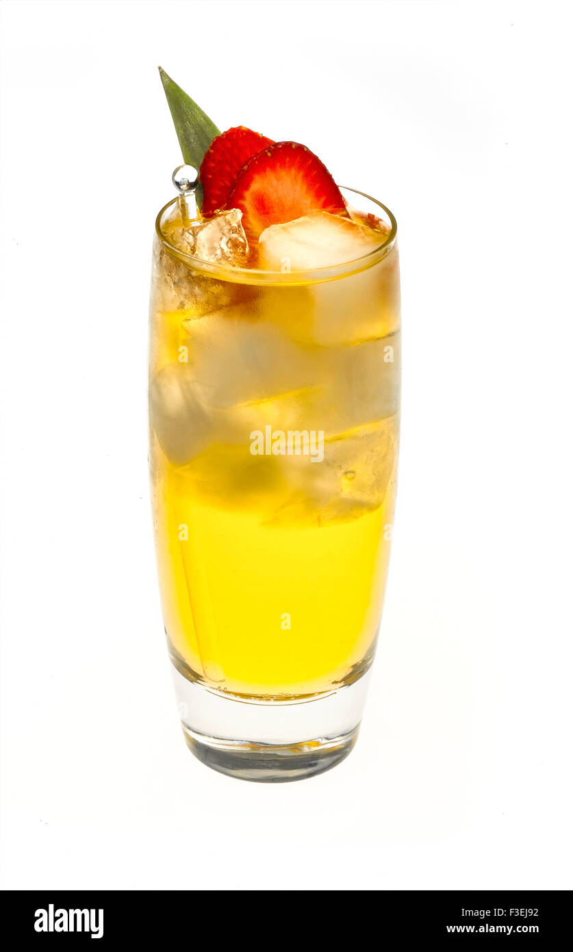 A clean cocktail on white Stock Photo - Alamy