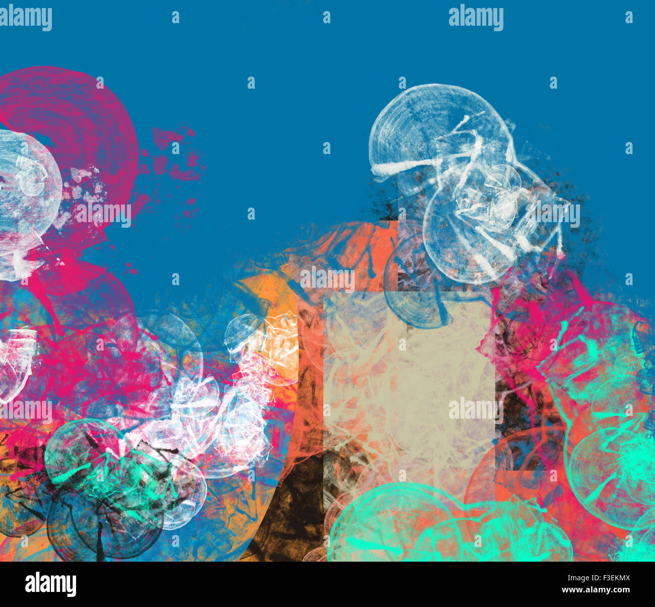 Abstract textured digital painting Stock Photo - Alamy