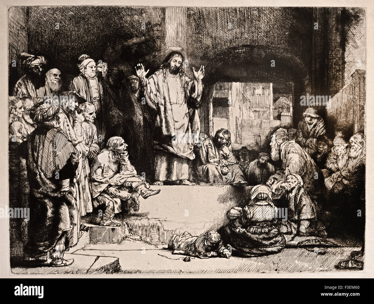 Christ preaching 1652 Rembrandt Harmenszoon van Rijn1606–1669 Dutch ...