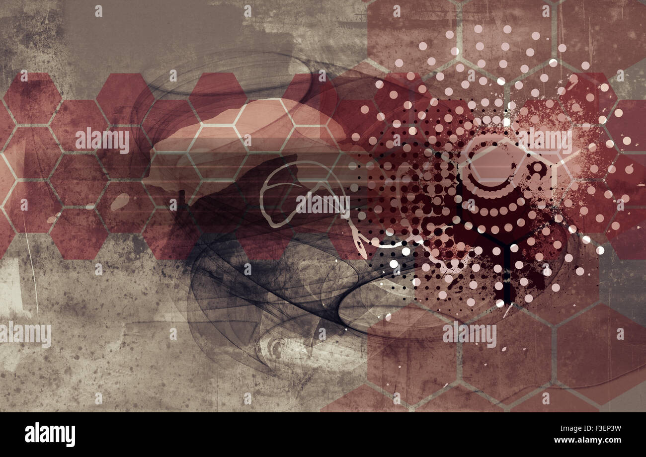 Digital collage illustration red hi-res stock photography and images ...