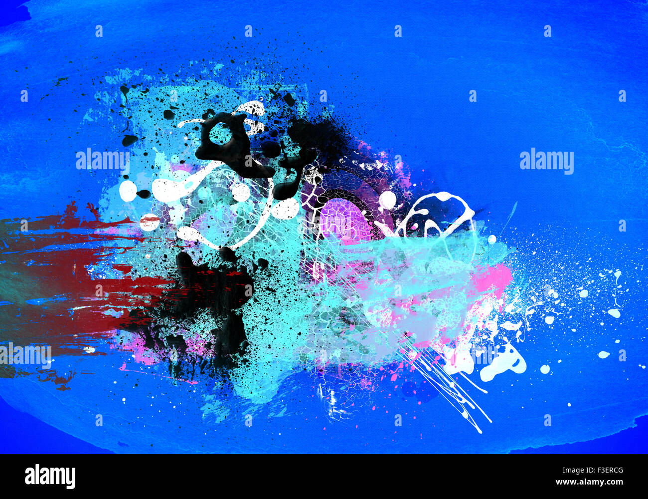 Abstract watercolor collage Stock Photo - Alamy