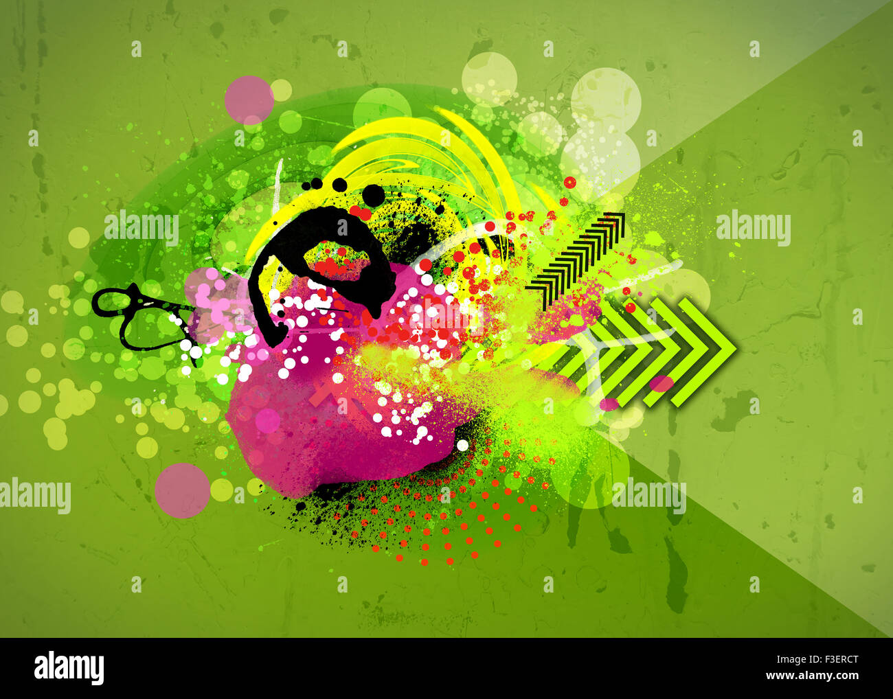 Abstract watercolor style collage Stock Photo - Alamy