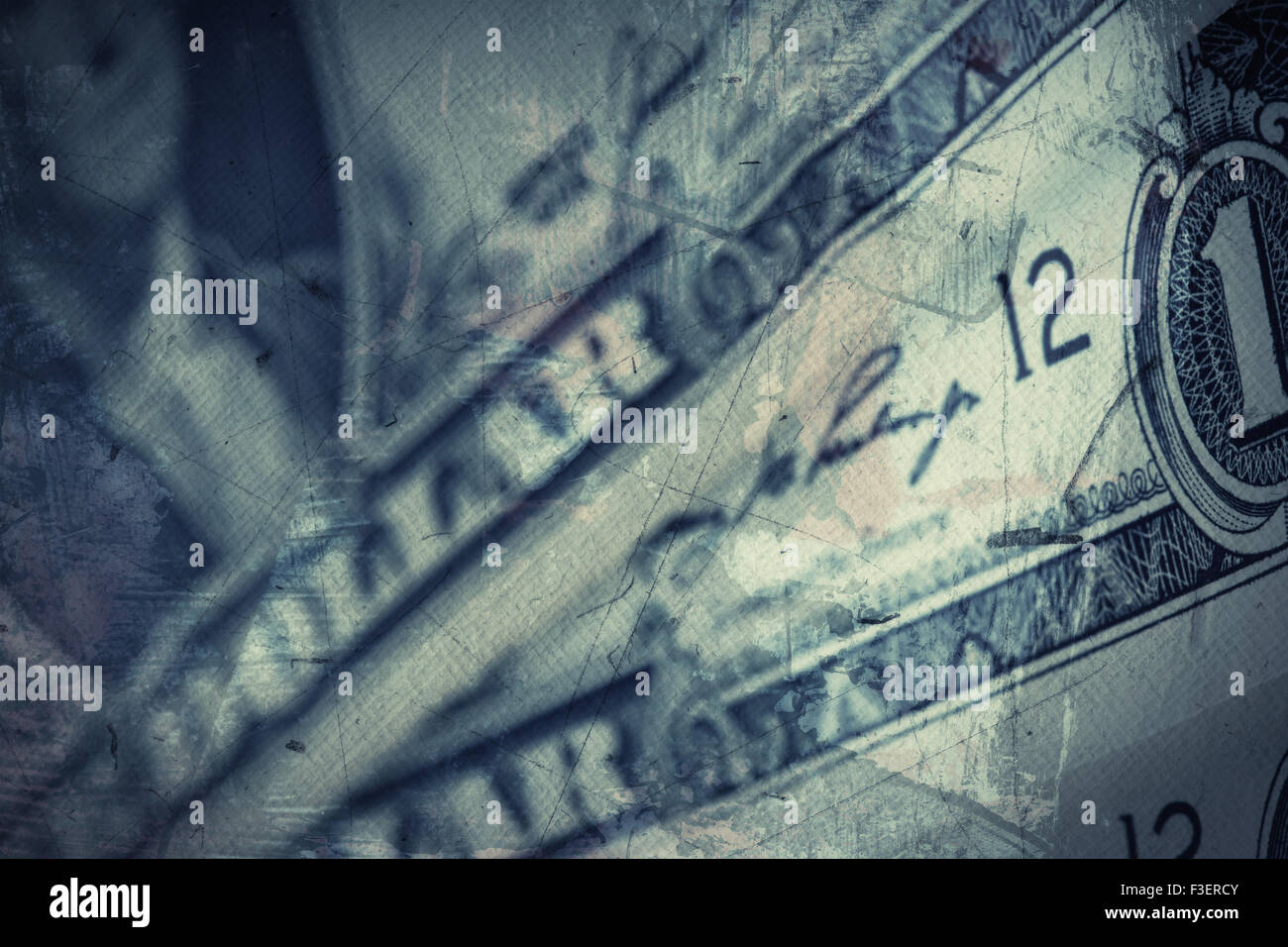 Grunge textured US Dollar background Stock Photo - Alamy
