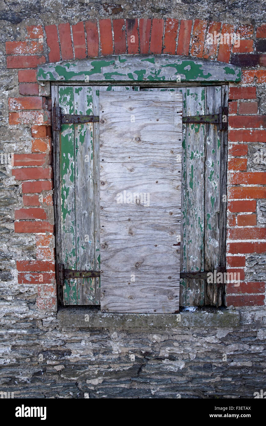 Detail of run down buildings at Woolacombe, North Devon, England, UK ...