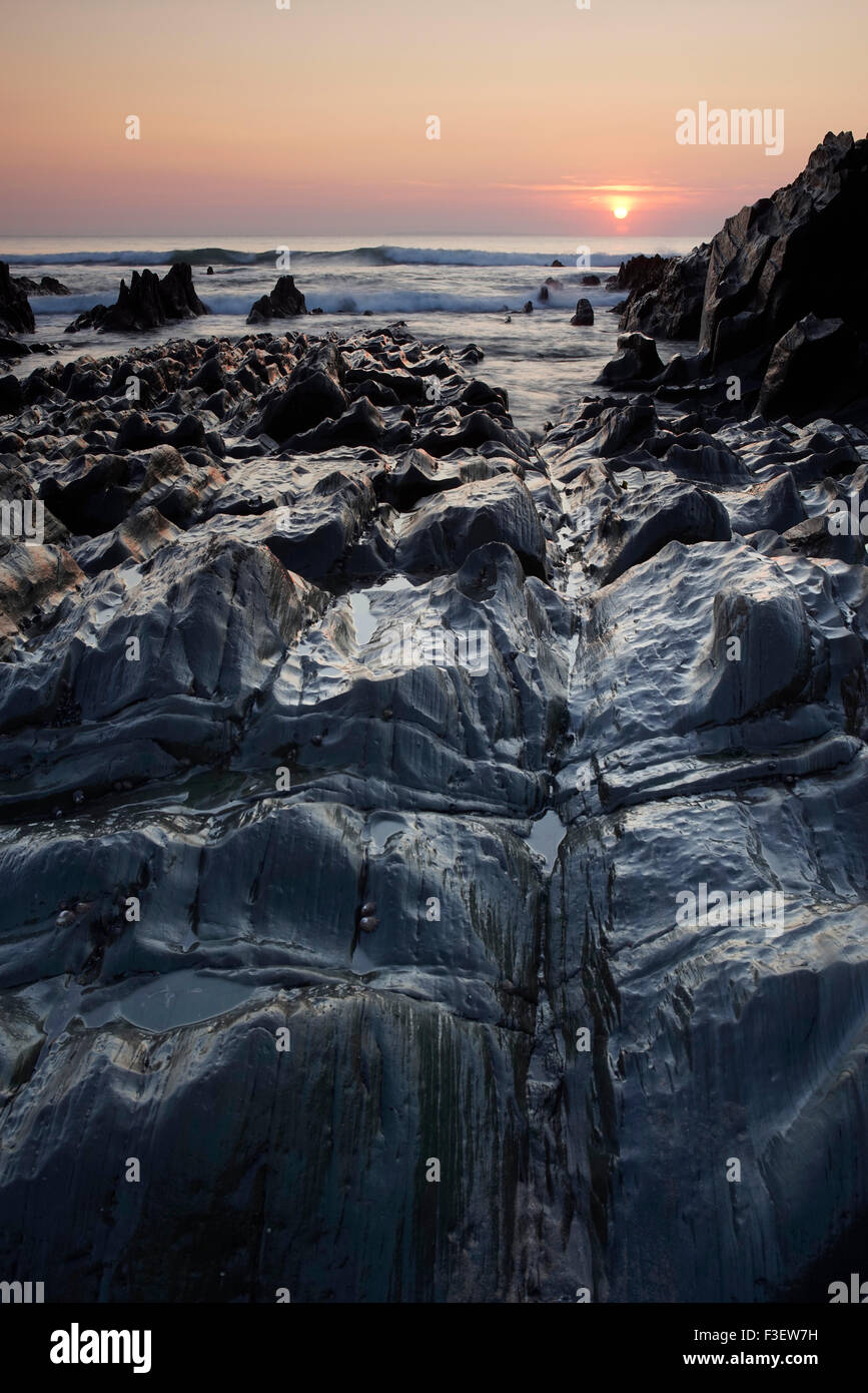 Barricane beach sunset hi-res stock photography and images - Alamy
