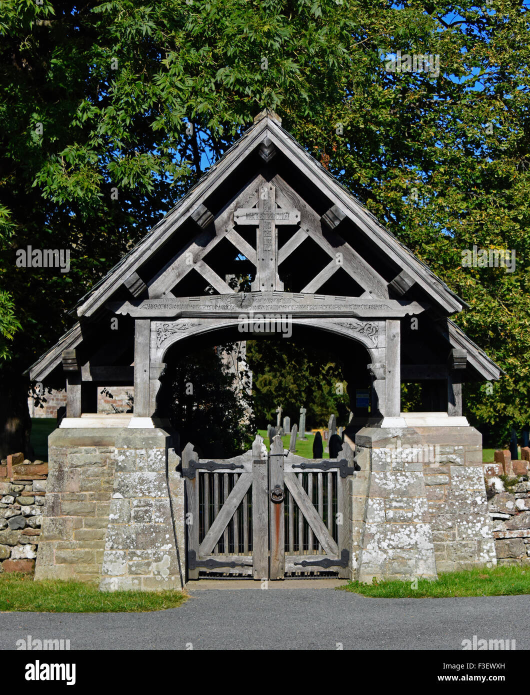 Lych Gate. Church of Saint Michael. Barton, Lake District National Park ...