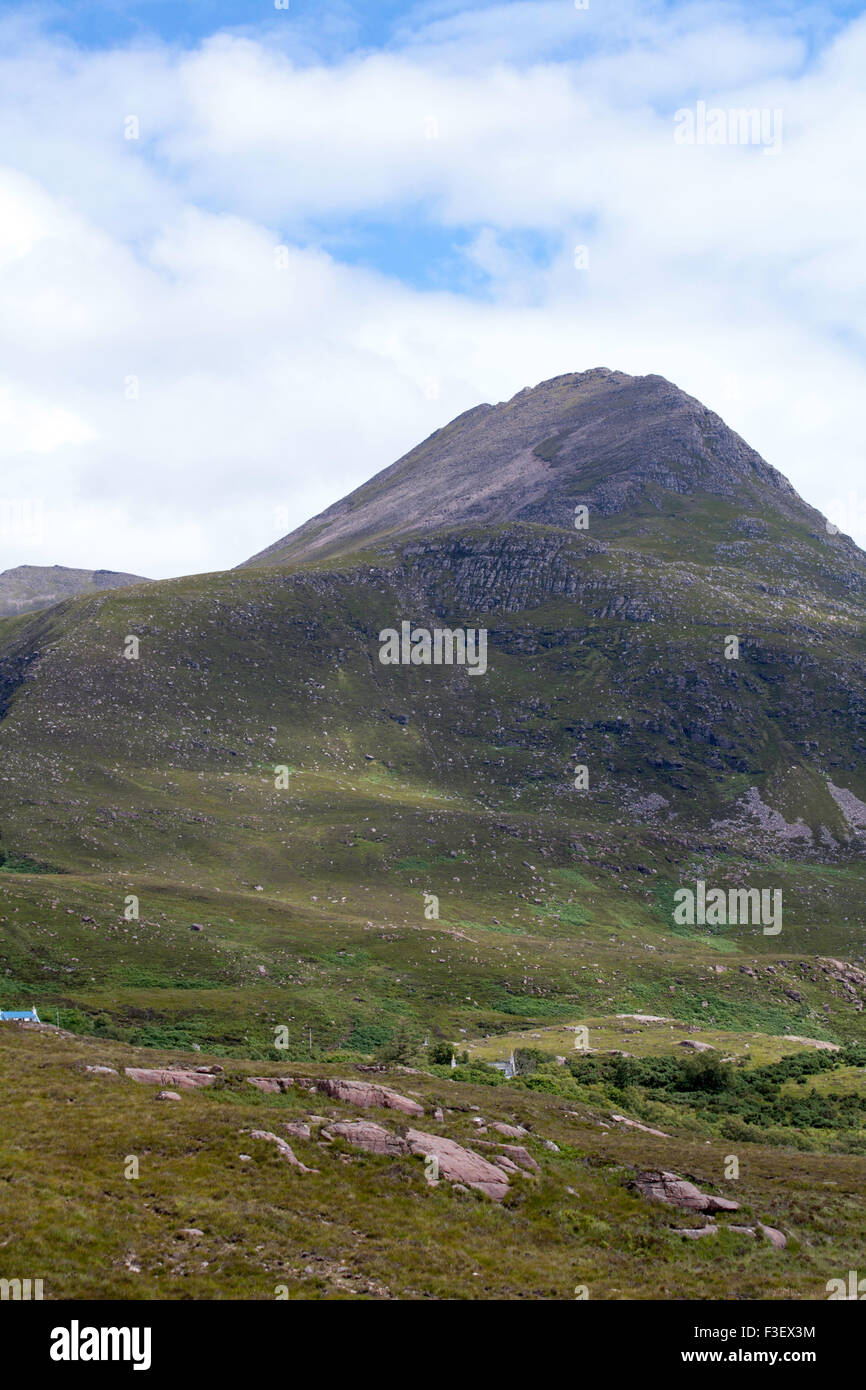 Ben Mor Coigach from the footpath between Culnacraig and Achduart near ...