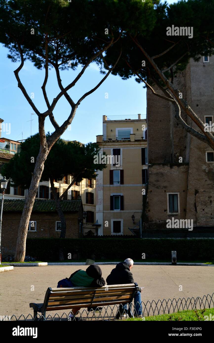 Two men on a bench hi-res stock photography and images - Alamy