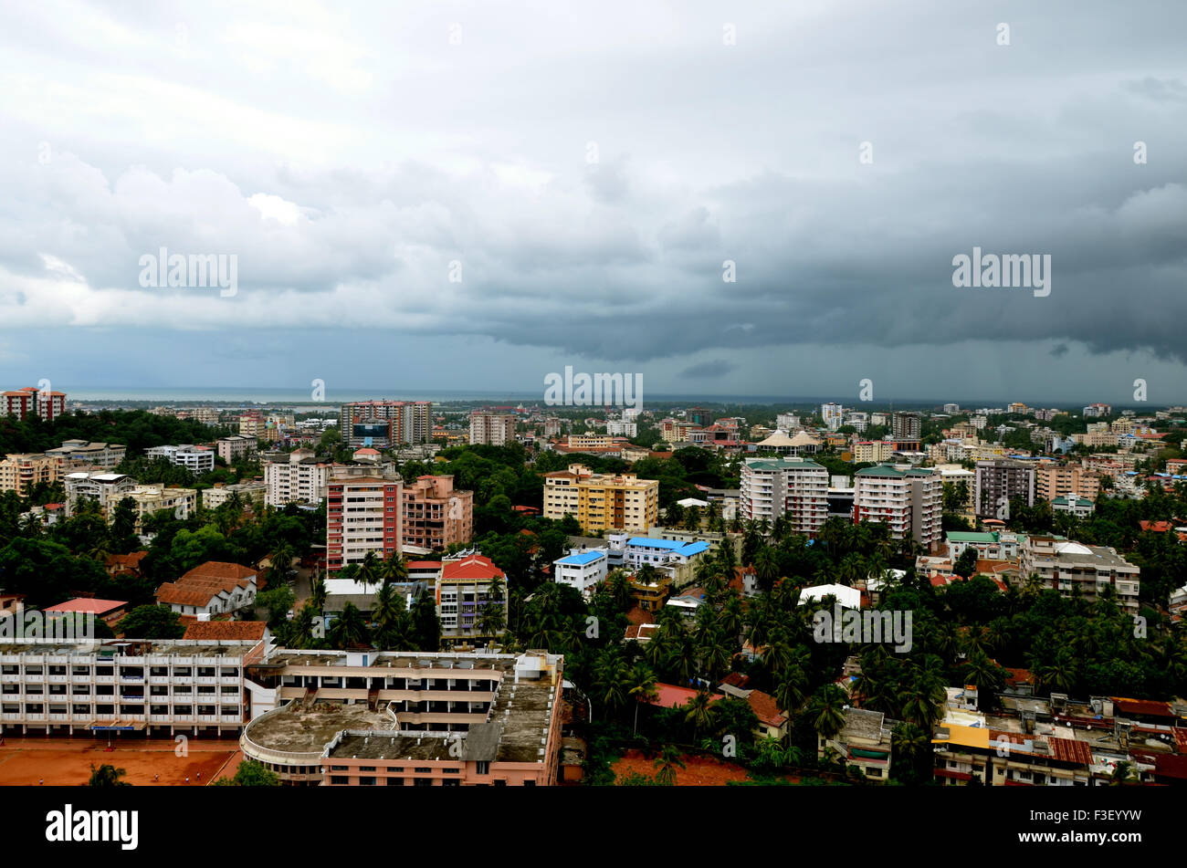 Mangalore City Aerial View Stock Photo - Alamy