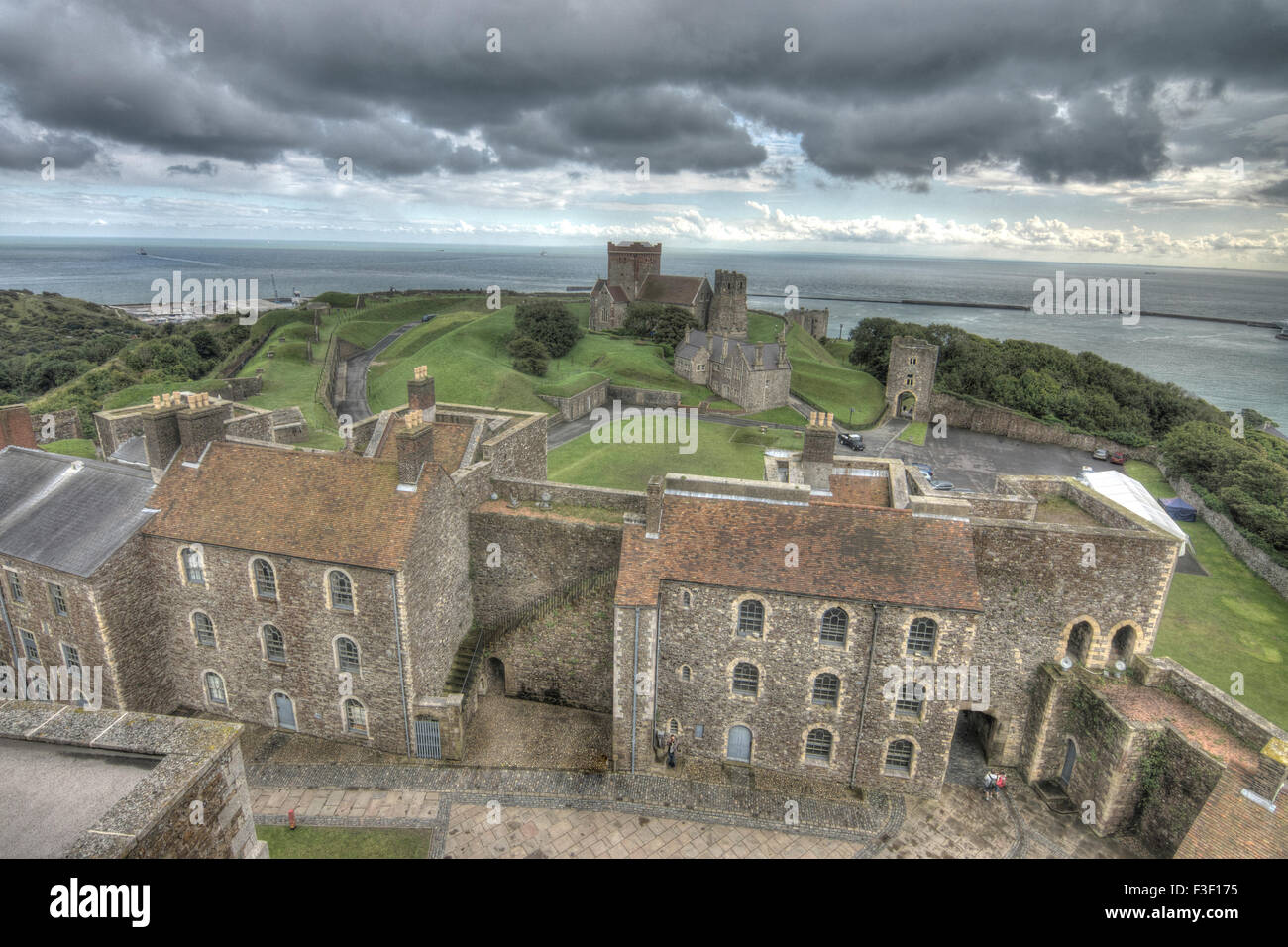 dover castle medieval castle in Dover, Kent. castle by sea Stock Photo ...