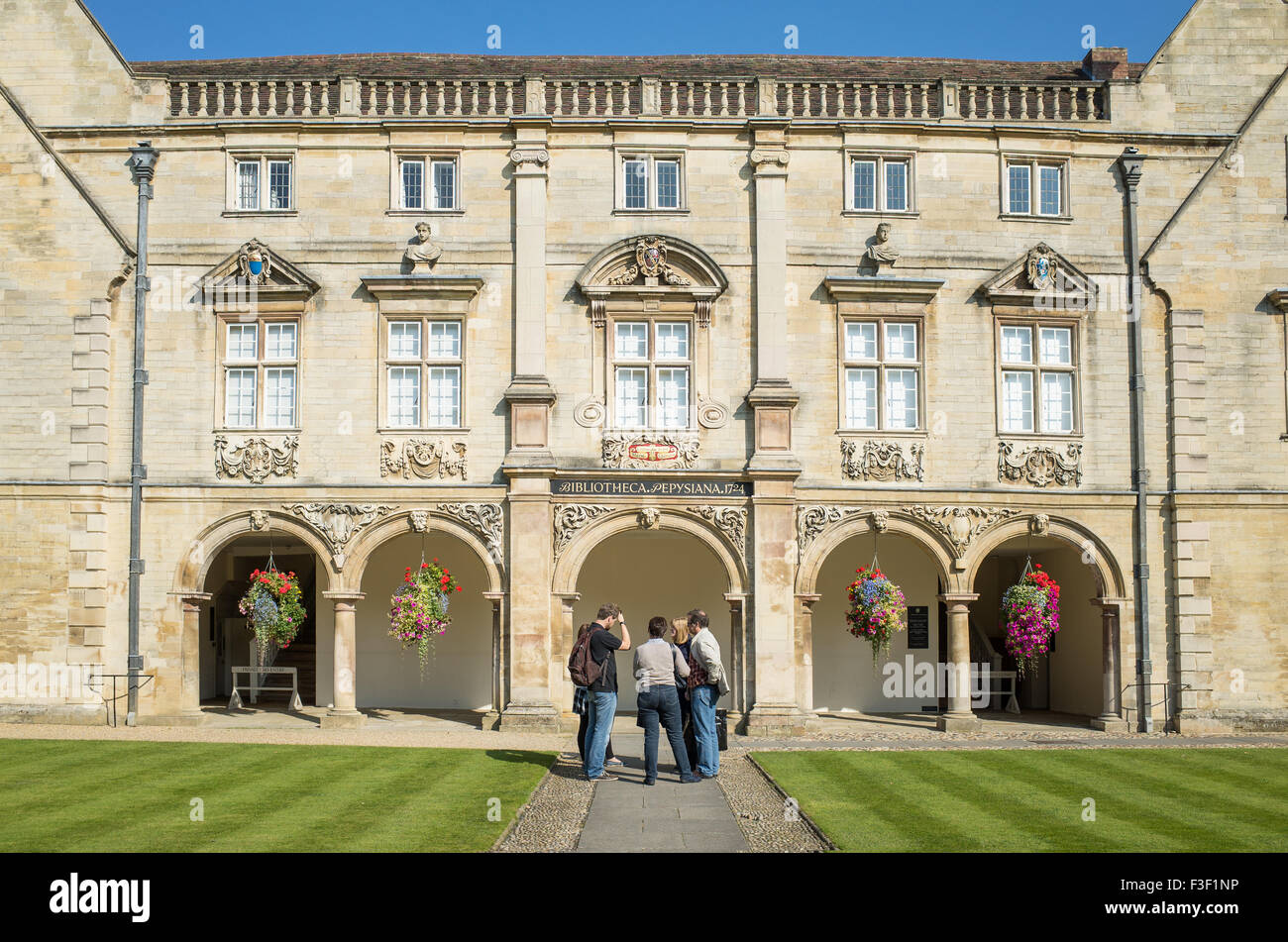 Pepys library at Magdalene college, university of Cambridge, England ...
