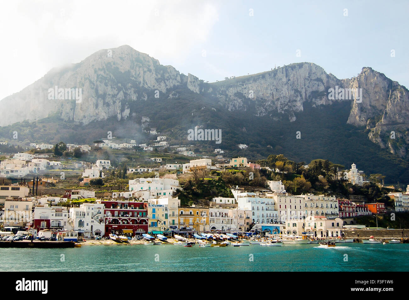 Capri Island Port - Italy Stock Photo - Alamy