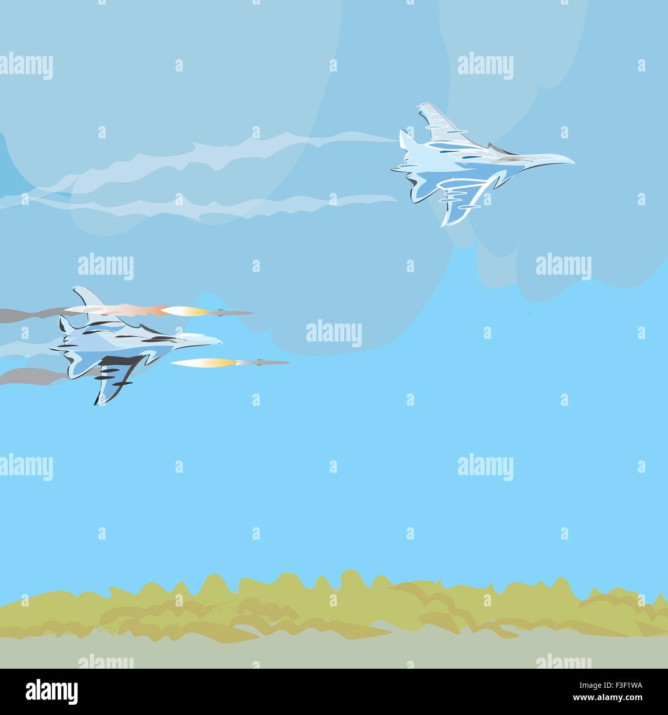 Jet fighters Stock Vector Images - Alamy