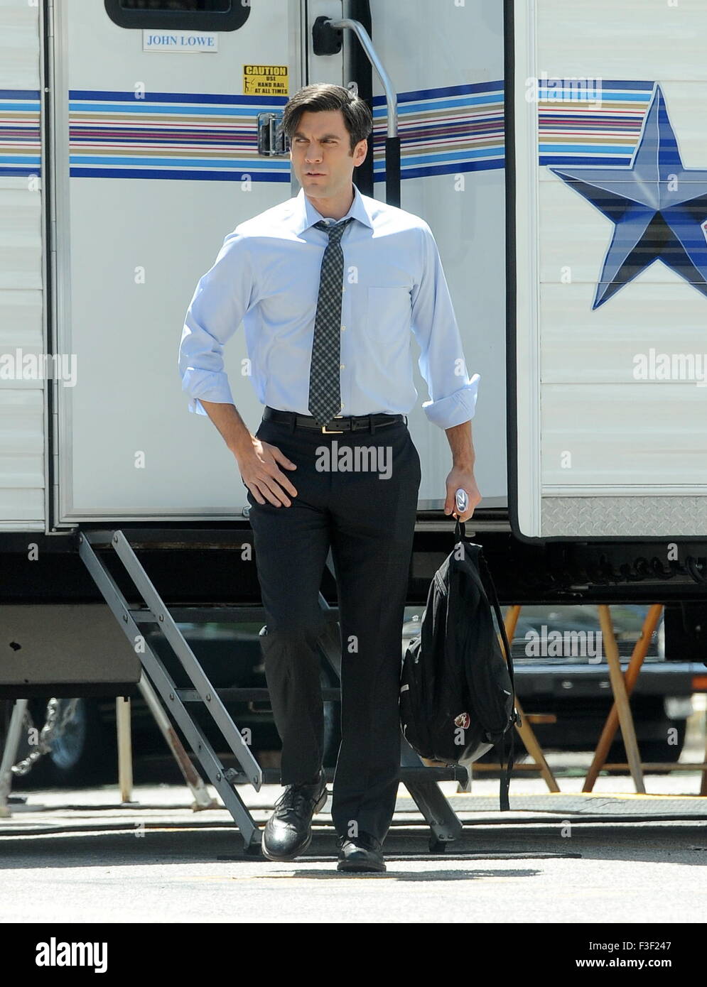Actor Wes Bentley spotted on the set of "American Horror Story" filming ...