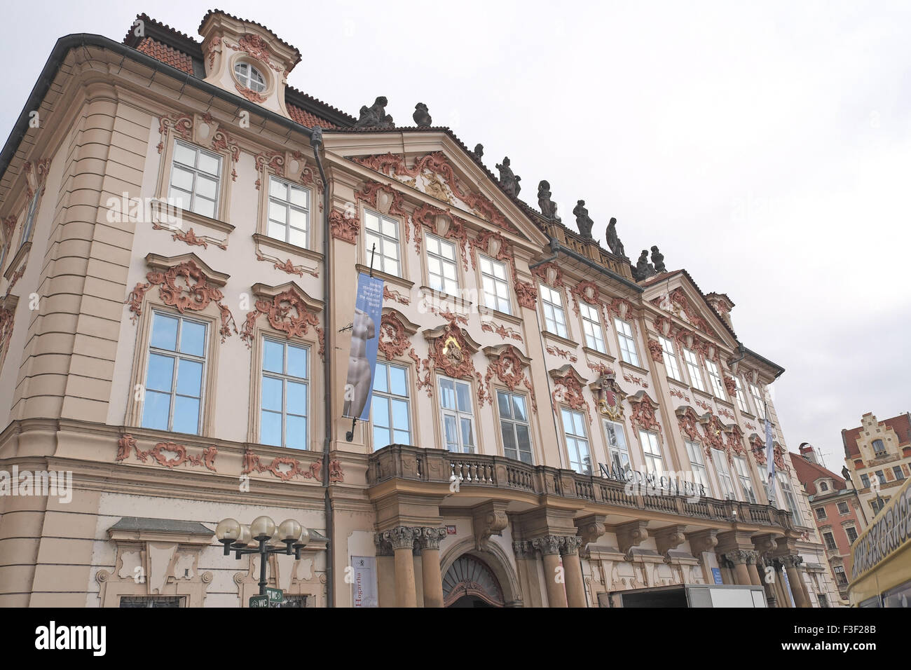 Kinsky Palace (now Narodni Galerie), Old Town Square, Prague, Czech ...
