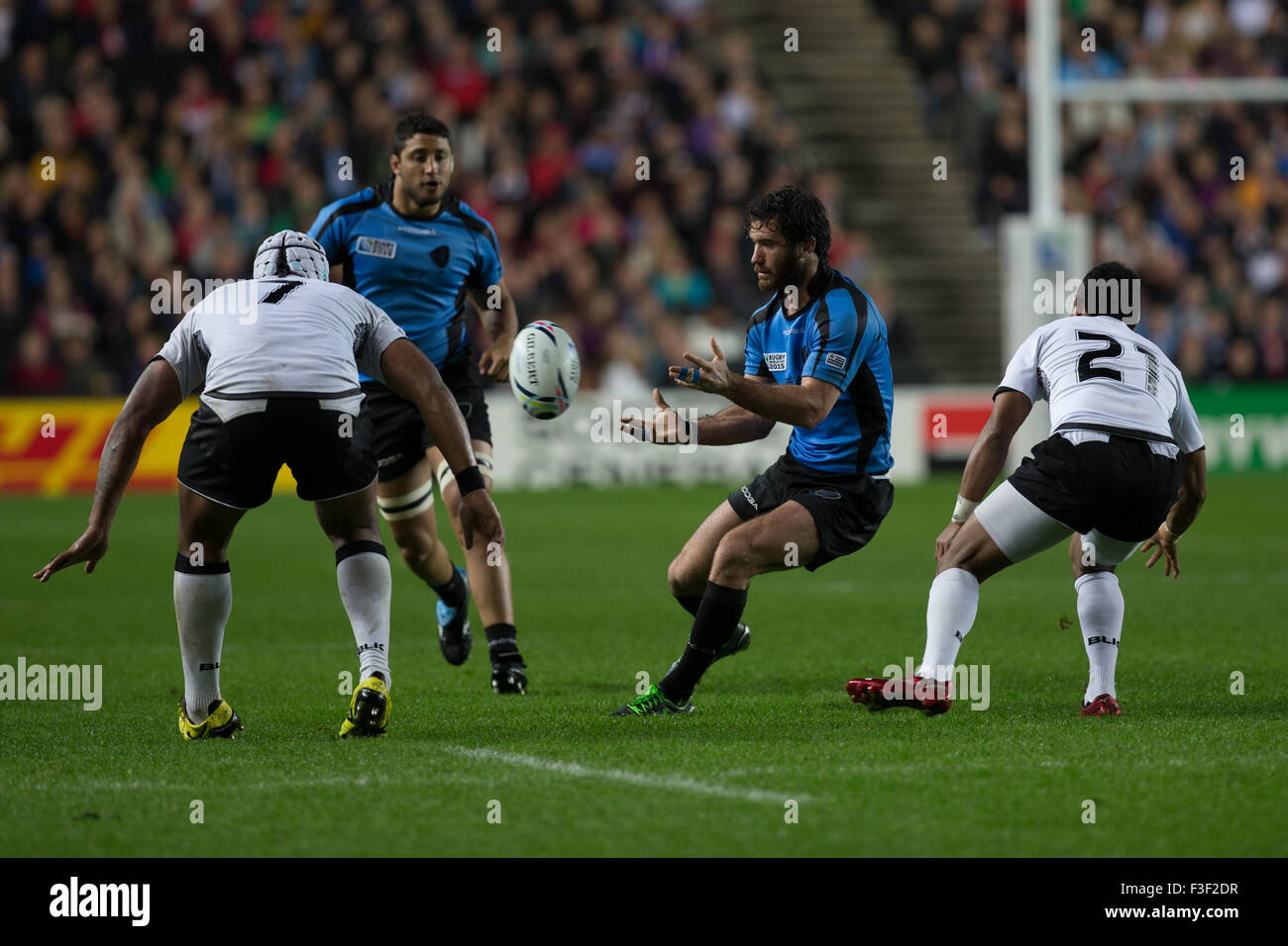 Stadium:MK, Milton Keynes, UK. 6th Oct 2015. Rugby World Cup 2015 Match 30 - Fiji V Uruguay ...