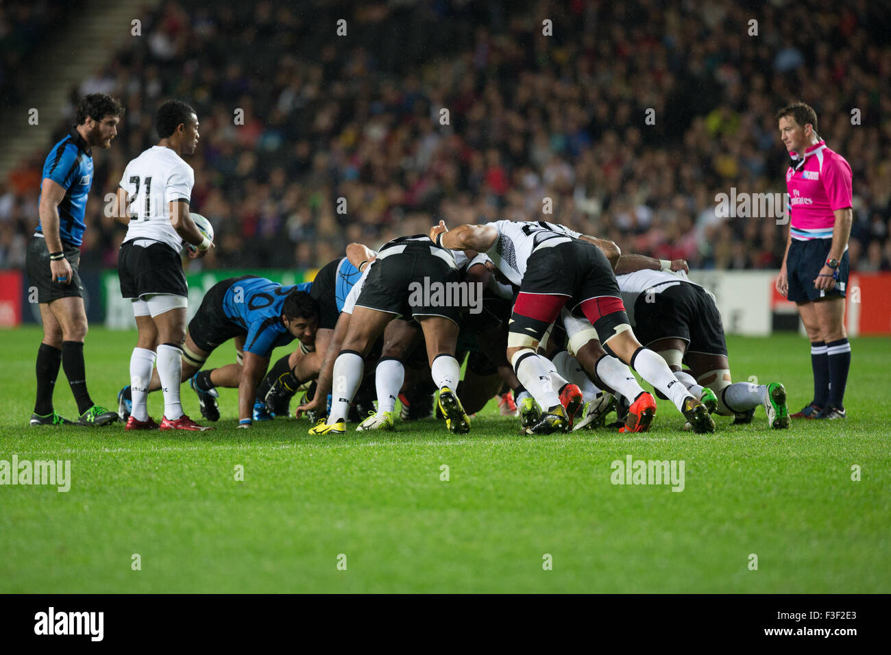 Stadium:MK, Milton Keynes, UK. 6th Oct 2015. Rugby World Cup 2015 Match 30 - Fiji V Uruguay ...