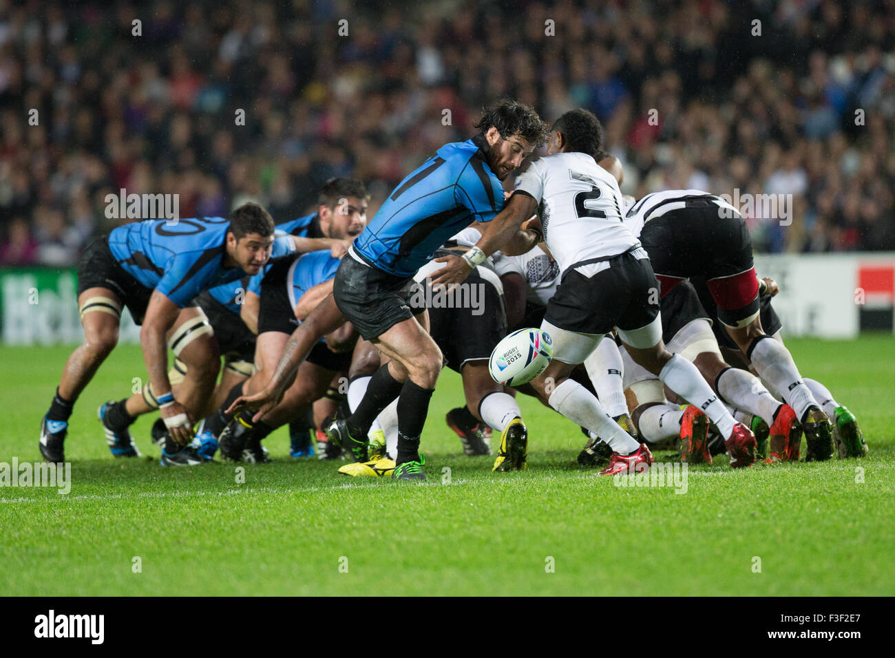 Stadium:MK, Milton Keynes, UK. 6th Oct 2015. Rugby World Cup 2015 Match 30 - Fiji V Uruguay ...
