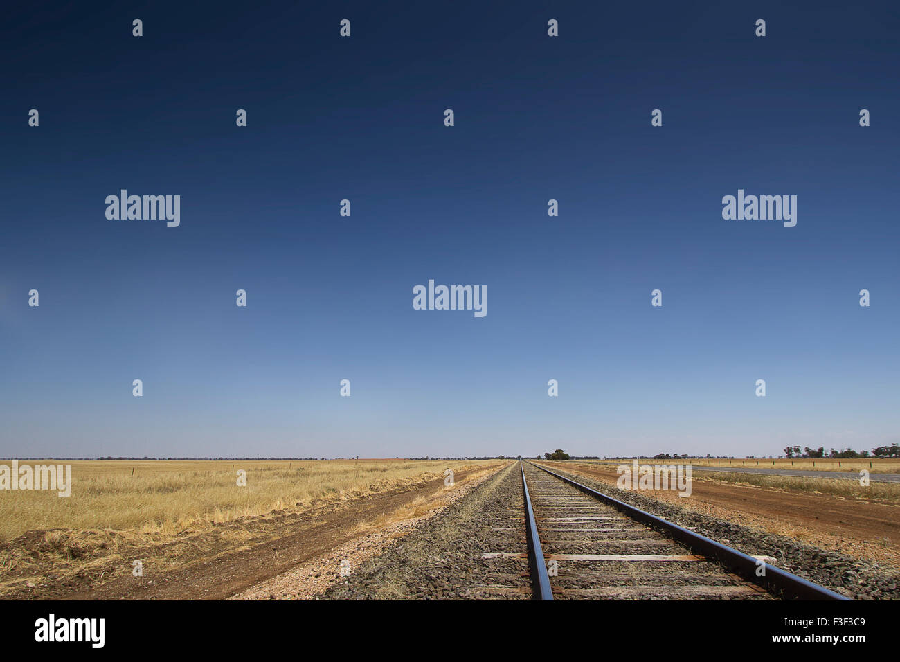 Tracks and sky Stock Photo - Alamy