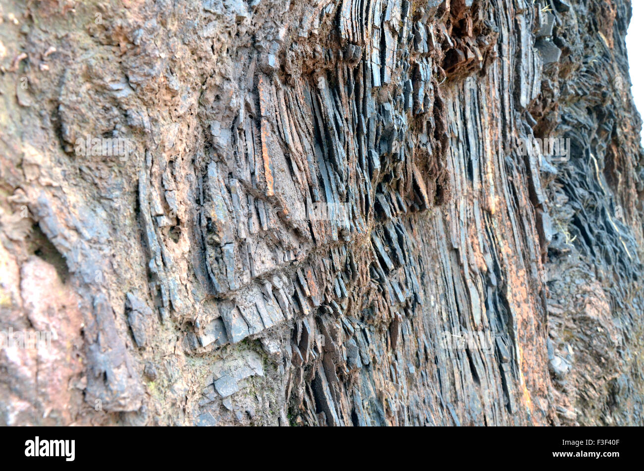 Layers of iron ore formed in the earth Stock Photo - Alamy