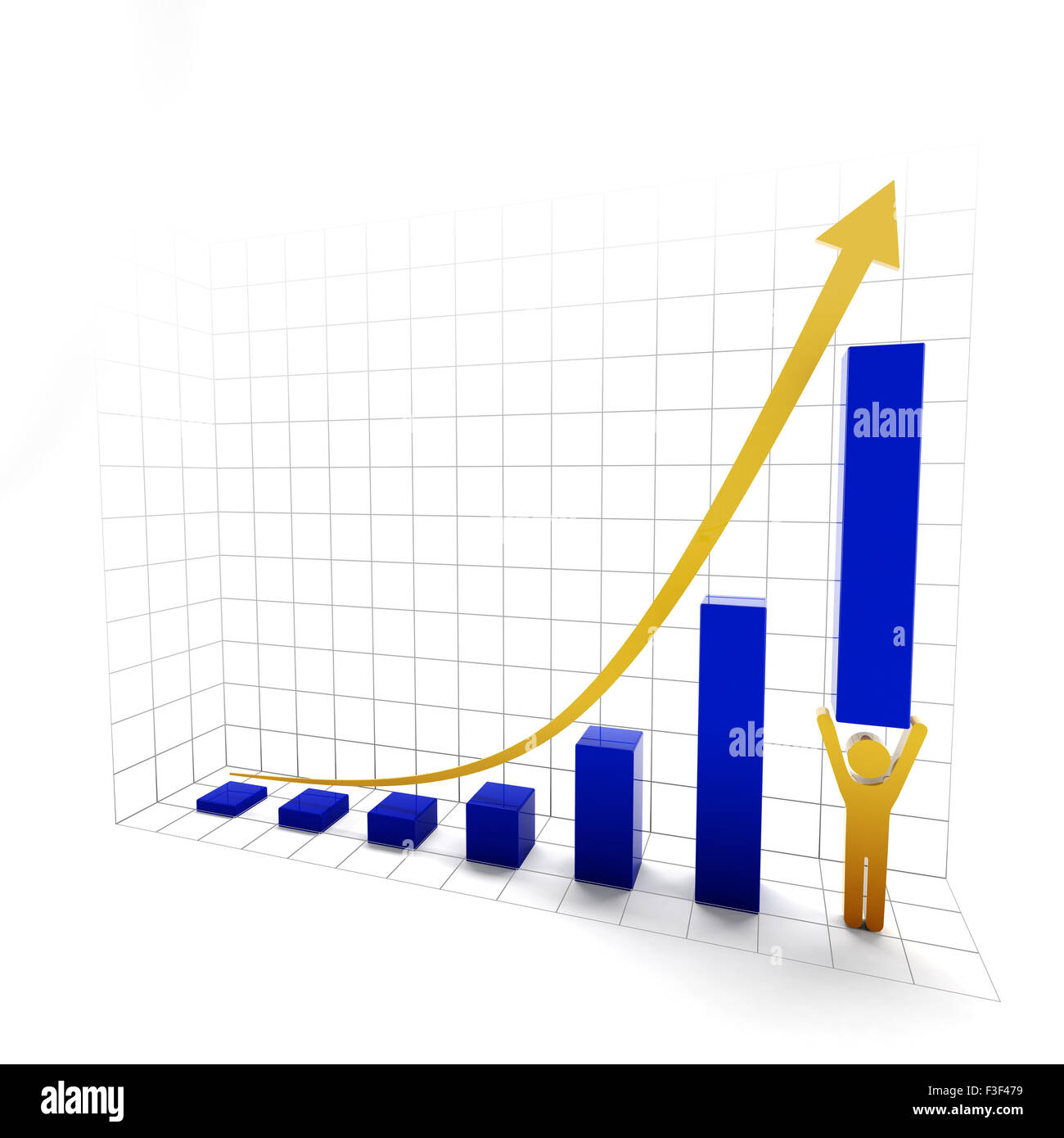 Business chart graph symbol Cut Out Stock Images & Pictures - Alamy