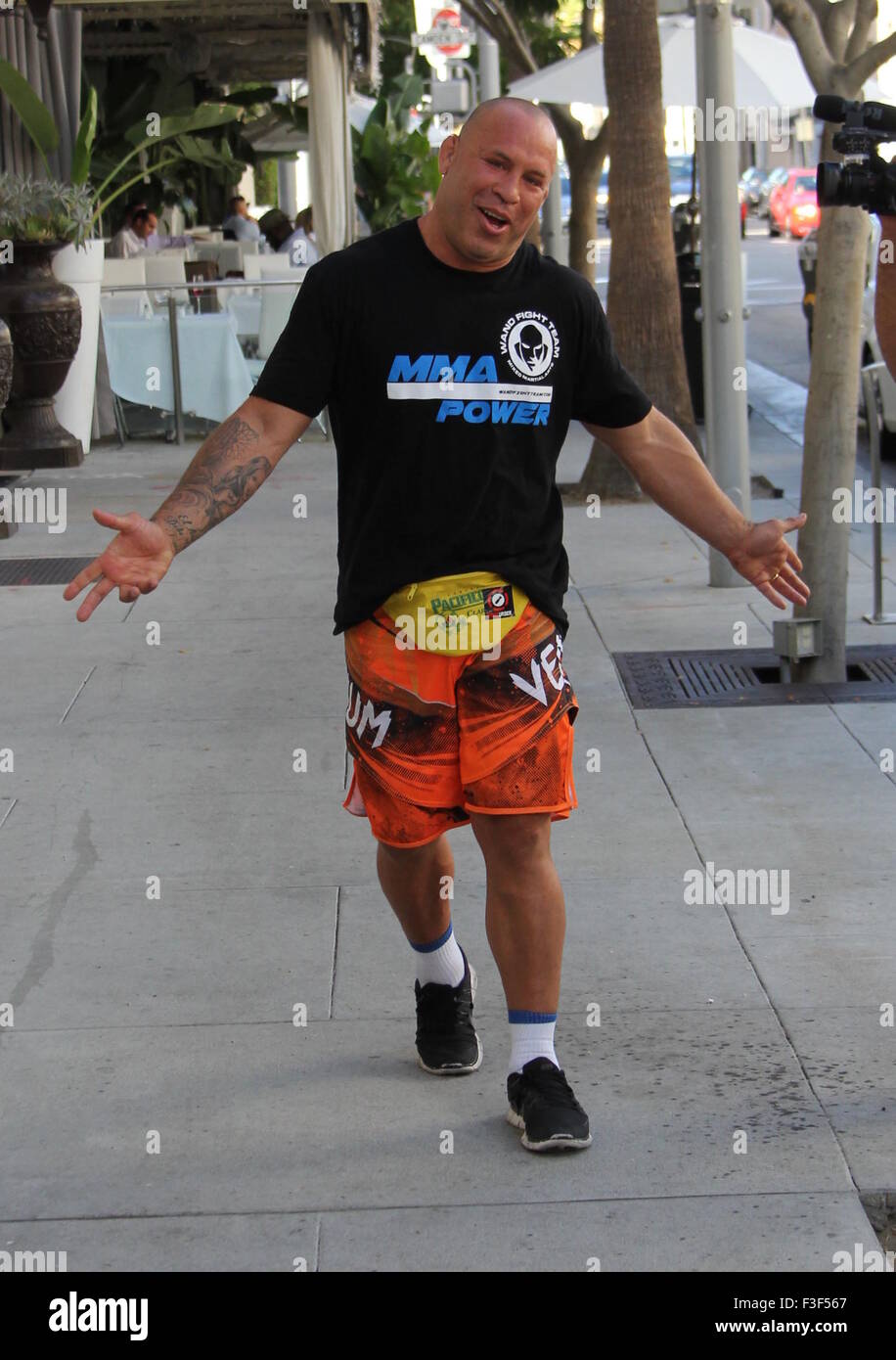 Former mixed martial artist Wanderlei Silva nicknamed "The Axe Murderer ...