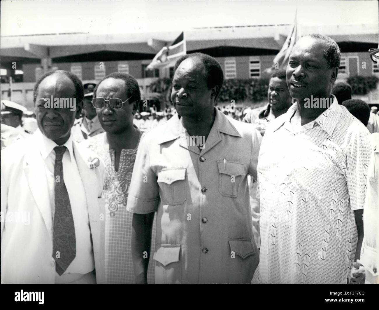 1974 - Top Kenya Leaders: From right pictured at Mombasa, Kenya, are ...