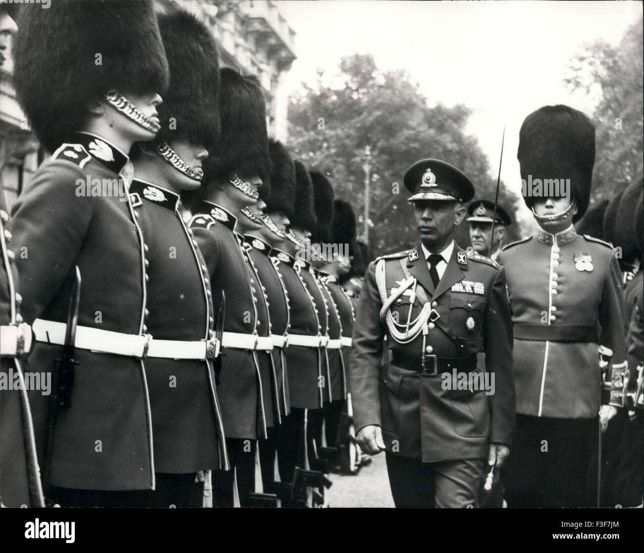 Gen. 09th Jan, 1968. Fatulla Minbashian, C-In-C, Imperial Iranian ...
